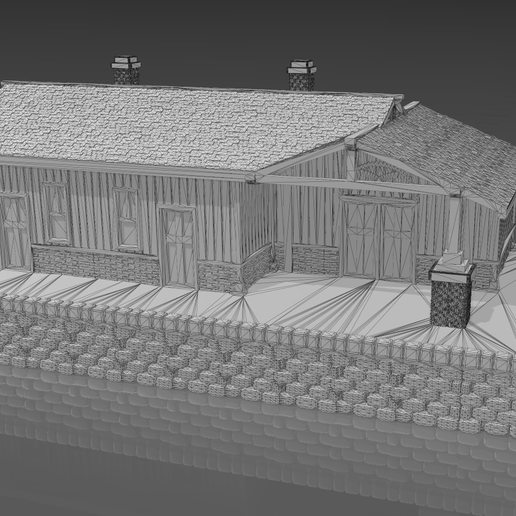 🚆 HO Train station - Generic Wood and stone platform trainstation HO ...