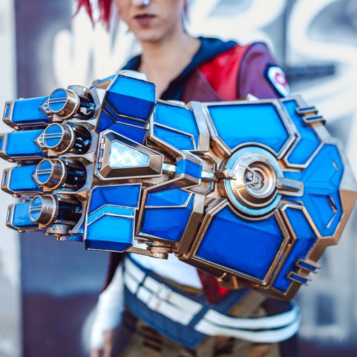 🎭 Arcane Vi Mechanical Gauntlet・ 3D File for 3D printing・Cults