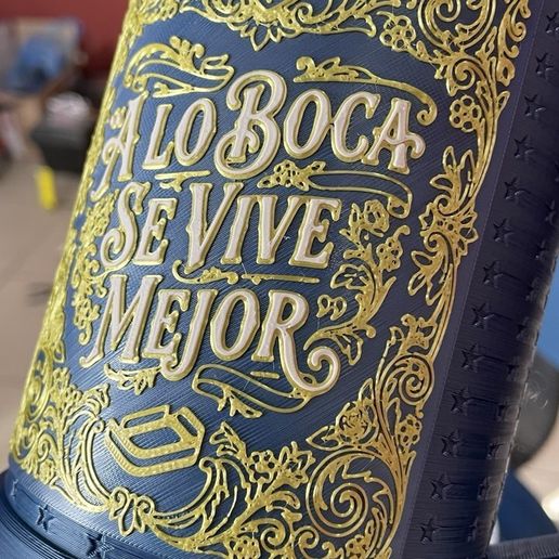 👄 Chop 1 litro a lo boca se vive mejor・Archivo STL para Impresión 3D・Cults