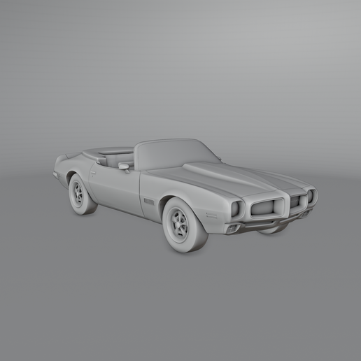 STL file Pontiac Firebird Convertible 1970 🧑‍⚖️ (OBJ)・3D printable ...