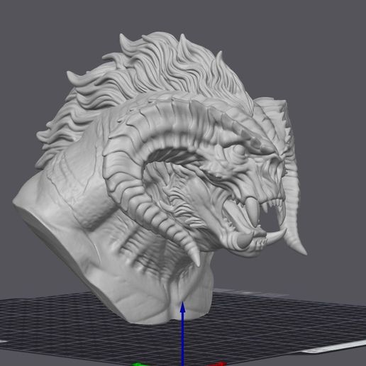 👤 Balrog of Morgoth Bust | AI generated design | Gemini | Makerlab・ STL ...