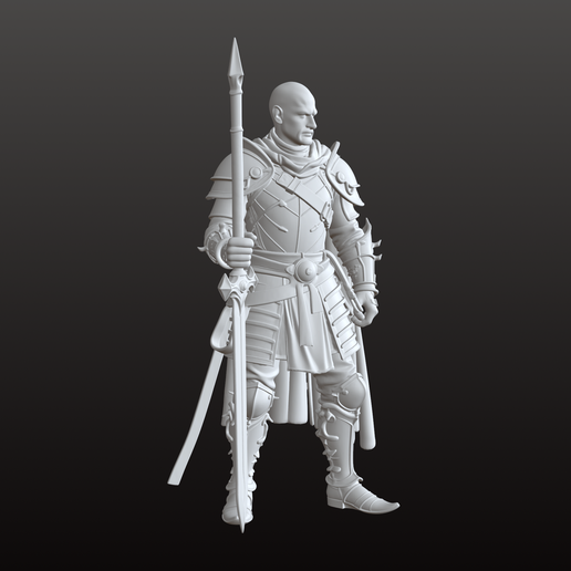 💂 Elite Guard STL Masterfully Armed Sentinel 3D Model・ STL File for 3D ...