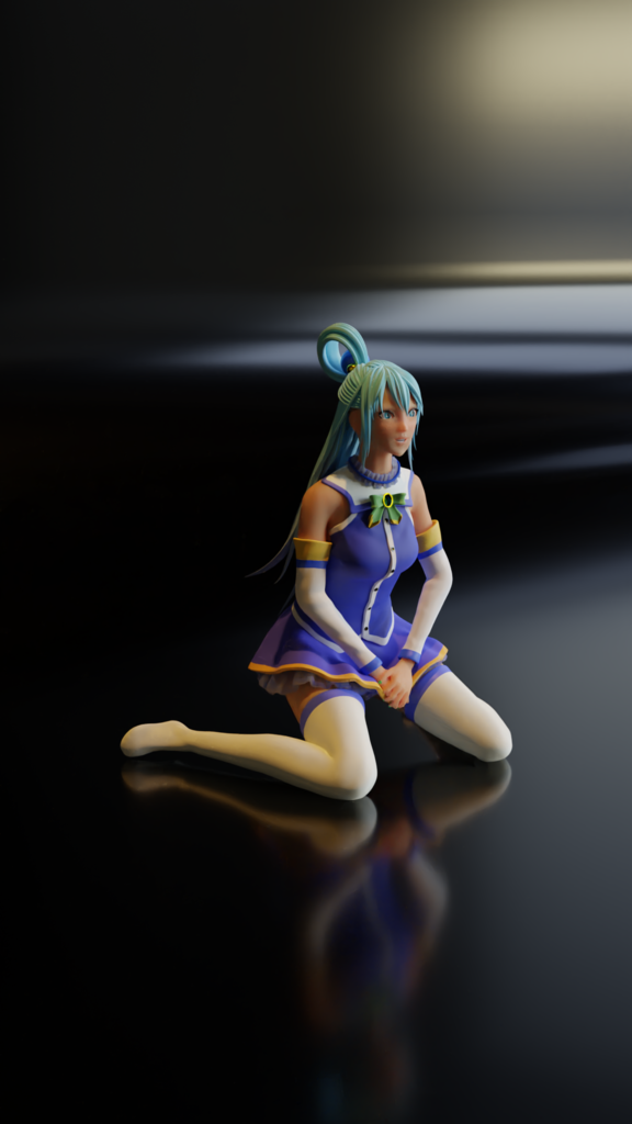 STL-Datei Aqua - Konosuba kostenlos herunterladen • Modell zum 3D-Drucken ・ Cults