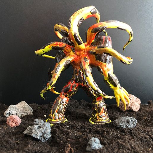 STL file Lava Creature 1 👹 ・3D printer design to download・Cults