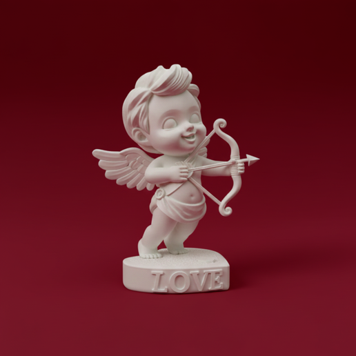 👼 Cupid Angel STL – Romantic Winged Angel 3D Printable Model・ STL File ...