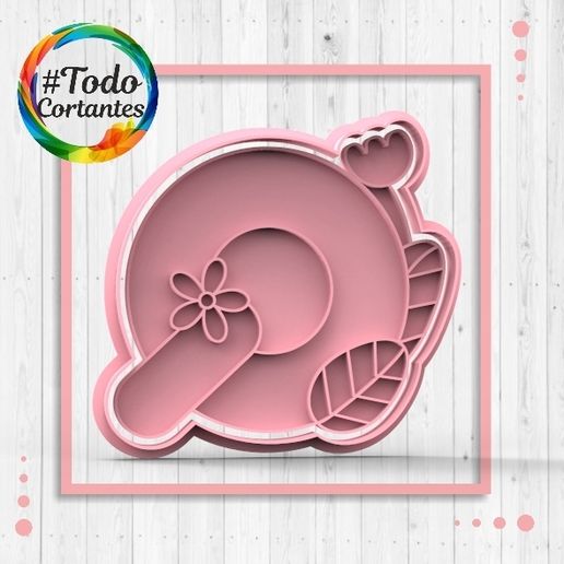 STL file Letter Q cutter with flowers 💐 ・3D printable model to download ...