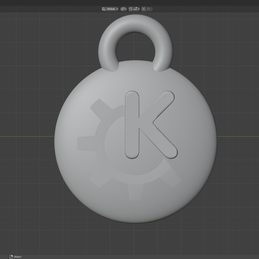🗝️ Desktop Keyrings - KDE Desktop Logo・ 3D File for 3D printing・Cults