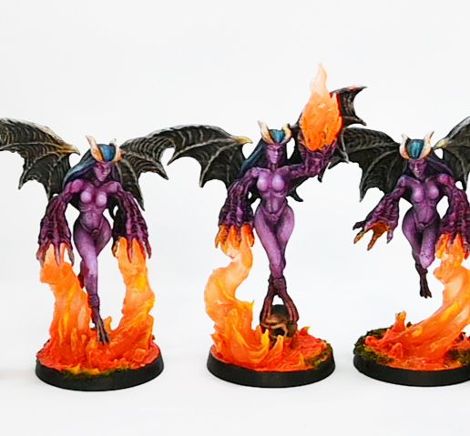 🔥 Flame Girls・ STL File for 3D printing・Cults