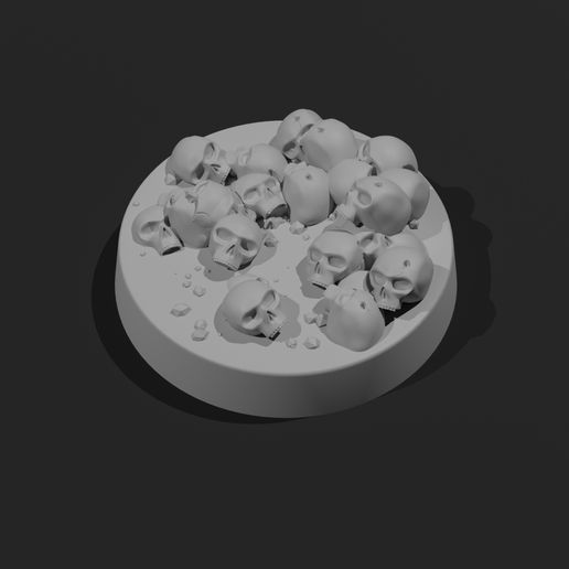 💀 wargames bases with skulls 8 varieties・Free STL File for 3D printing ...