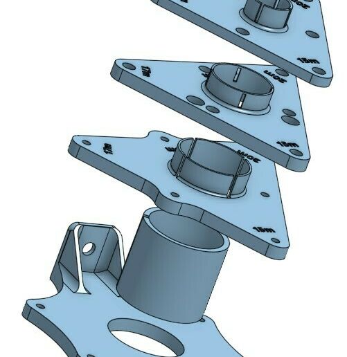📶 DIY Vertical Multi Band Fan Dipole.・ STL File for 3D printing・Cults