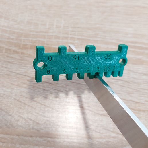 🗝️ Sheet thickness gauge・Free STL File for 3D printing・Cults