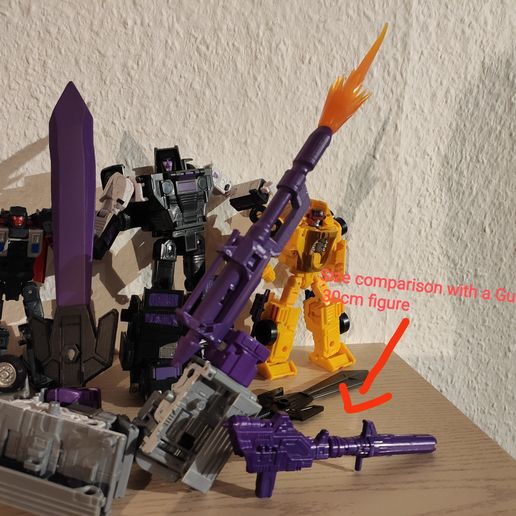 🤖 Transformers Legacy Menasor Replacement Gun G1 inspired・ 3MF File for ...