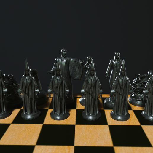 ♟️ Harry Potter Chess set miniatures・ OBJ File for 3D printing・Cults