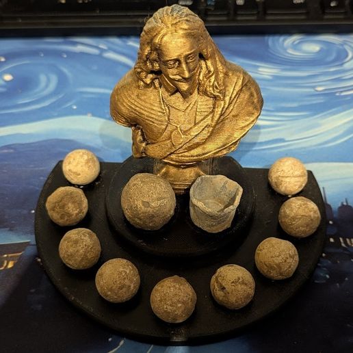 Datei STL Charles I musket ball display 🪞 ・Design für 3D-Drucker zum ...