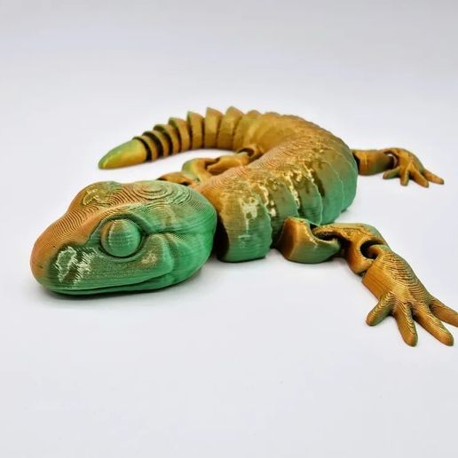 🦎 Flexible lizard・ 3D File for 3D printing・Cults