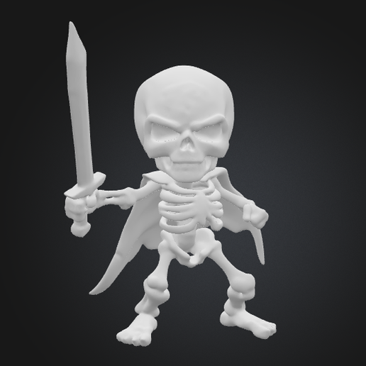 3D file Chibi Skeleton Collection 💀 ・3D print design to download・Cults