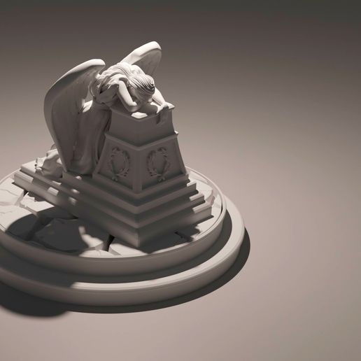 👼 Angel of Grief - tomb・ STL File for 3D printing・Cults
