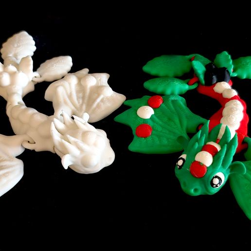 👶 Baby Candy Christmas Dragon *Personal Use*・ STL File for 3D printing ...