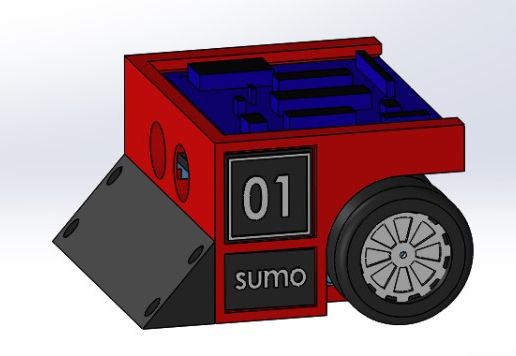 🤖 Mini Sumo Robot・ STL File for 3D printing・Cults