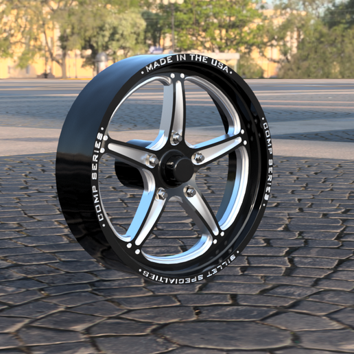 👽 Billet specialties Comp 5, 5 stud Front runners with mickey Thompson ...