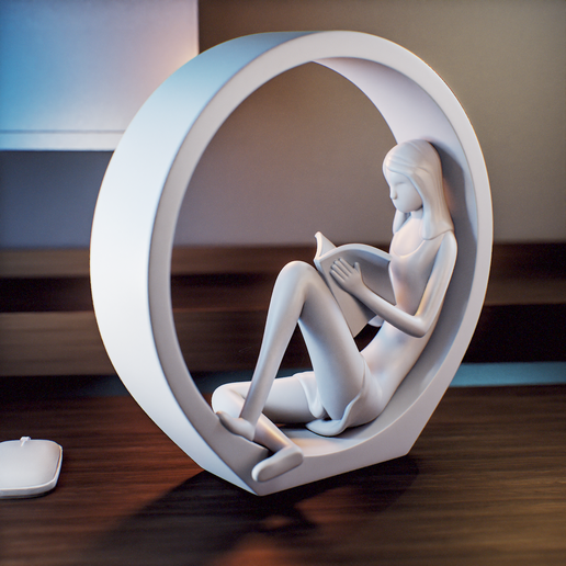 👩 Woman Reading sculpture - Woman Reading sculpture - Seletti - Orlinski・ STL File for 3D ...