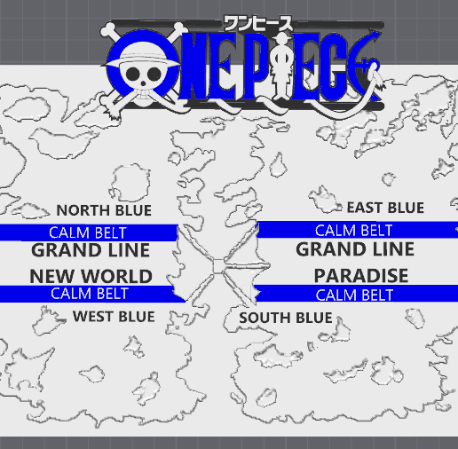 🗺️ One Piece Map・ STL File for 3D printing・Cults