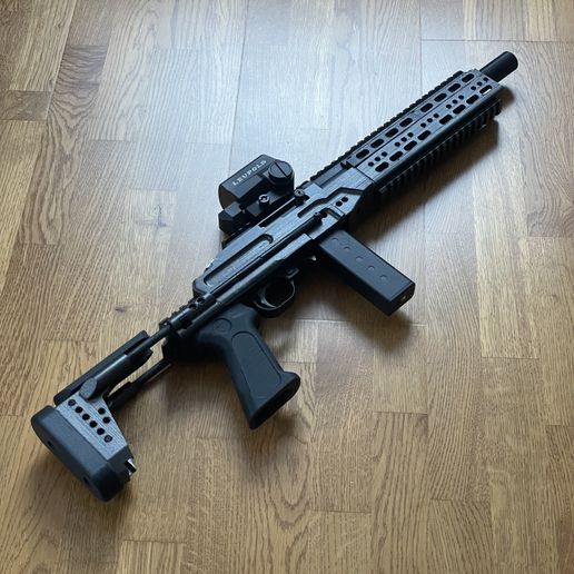 🔫 KC02-EBR22 chassis for KJ/ASG KC02 airsoft replica・ 3D File for 3D ...