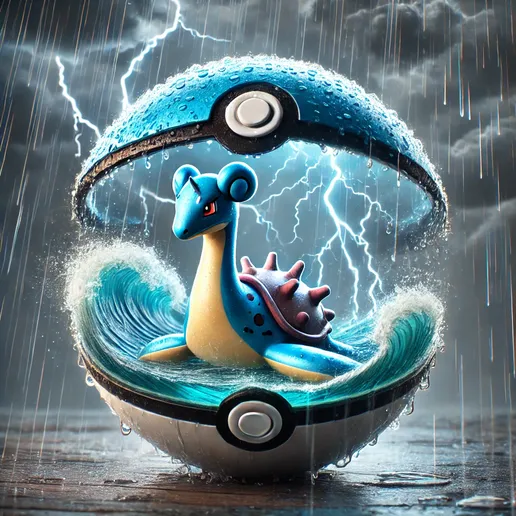 🐉 Lapras pokeball Hueforge・Free STL File for 3D printing・Cults