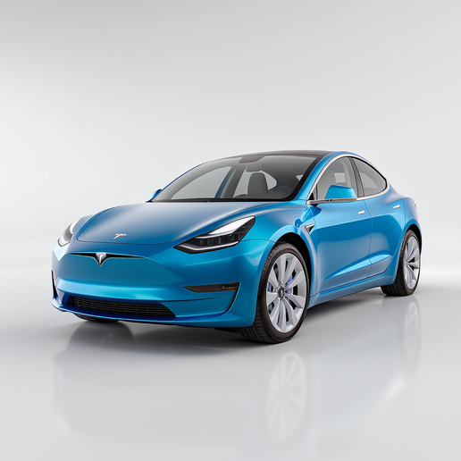🦸 Tesla Model 3 paragon of Sustainable Luxury・ STL File for 3D printing ...