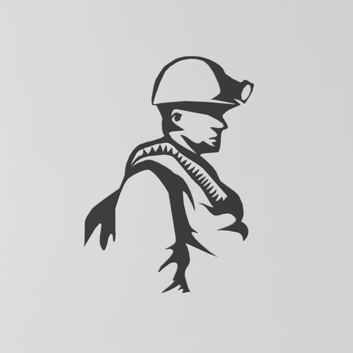 👾 H75 Wall sticker miner・ STL File for 3D printing・Cults