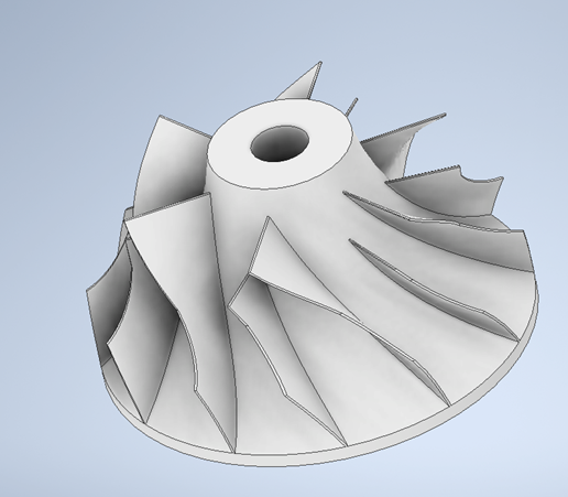 🛞 Compressor Wheel・Free STL File for ・Cults
