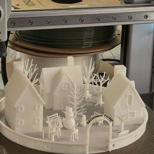 🎄 3D Printable Christmas Village Set・ STL File for 3D printing・Cults