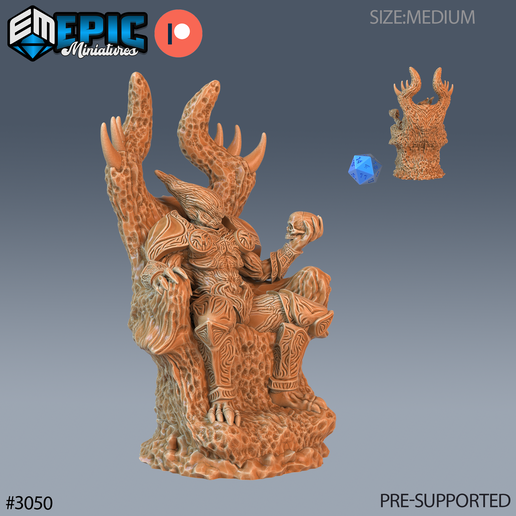 3D file Mold Lord Throne ‧ DnD Miniature ‧ Tabletop Miniatures ‧ Gaming Monster ‧ 3D Model ‧ RPG ...