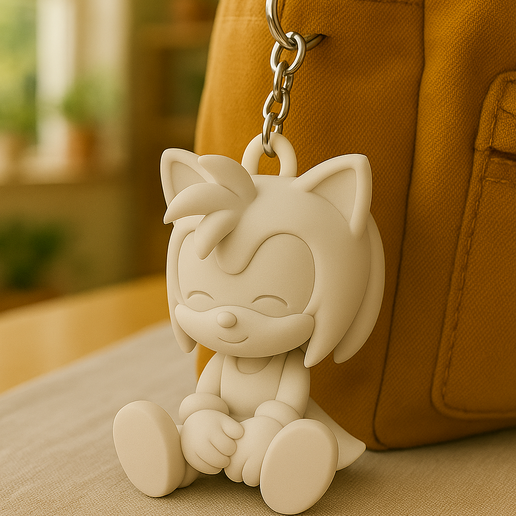 🗝️ Amy Sitting Keychain - 3D Print Ready STL・ STL File for 3D printing ...