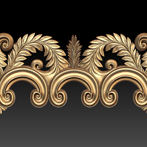 ornamental panel scroll