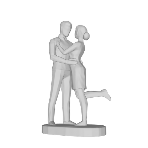 🧑‍🤝‍🧑 Romantic Couple - 3D Printable Figurine・ STL File for 3D printing ...