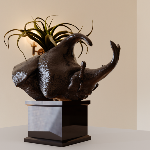 STL file rhino beetle bust planter pot flower vase stl 🦏 ・Design to ...