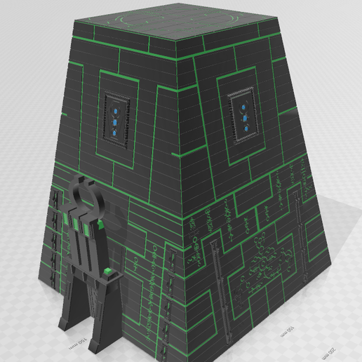 🎲 DIY - Necron Ziggurat (Large) - WH40k・Free STL File for ・Cults