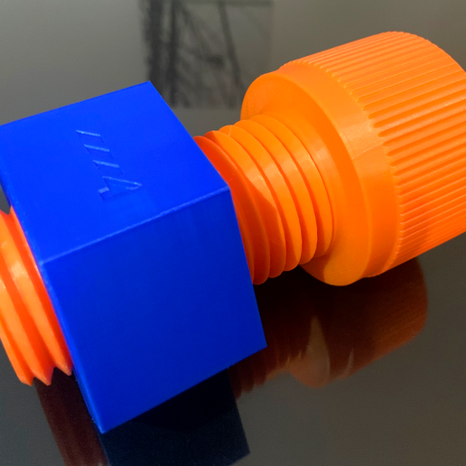 🔩 STL Hardware Parts - M42 Nut & Bolt・Free STL File for 3D printing・Cults