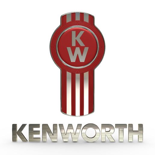 🚗 kenworth logo・ STL File for ・Cults