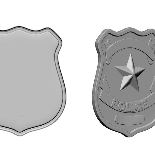STL file replica police badge 🚓 ・Model to download and 3D print・Cults