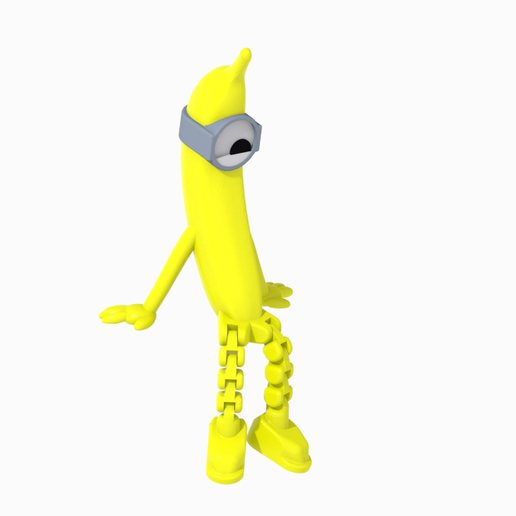 🍌 Banana Minion – Goofy, Wacky & Poseable STL Toy・ STL File for 3D ...