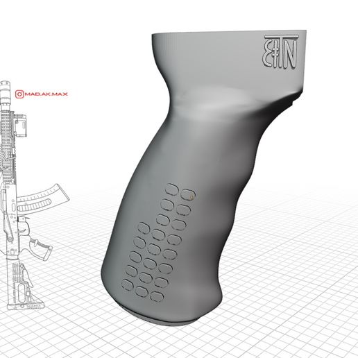 STL file Zenitco RK-9 AK enhanced pistol grip Airsoft 🔫 ・3D printable ...