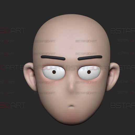 👊 Saitama Head Mask Decor Wearable - One Punch Man Cosplay・ 3D File for ...