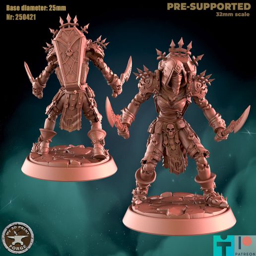 ♀️ Undead Heritage Female Rogue Attack・ 3D File for 3D printing・Cults