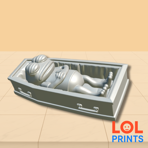 🐸 Pepe the Frog in his Coffin - 3D Figure of the Sad and Final Viral ...