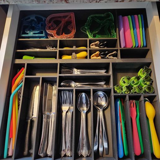 🥄 Utensil Drawer・Free STL File for 3D printing・Cults
