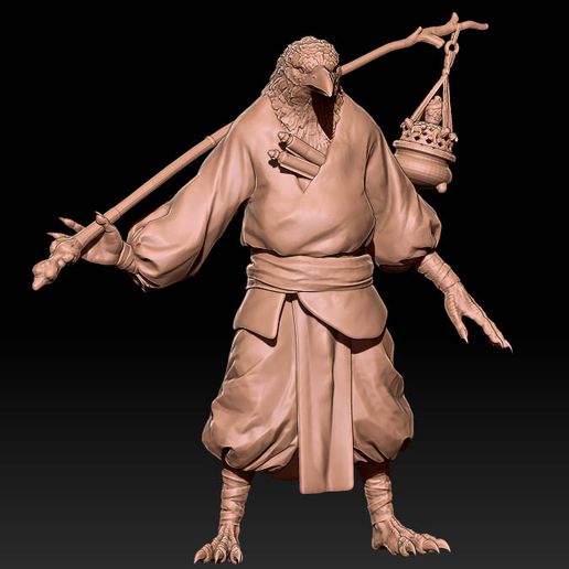 STL file Crow Diviner - Black Myth Wukong 🐦 (OBJ)・3D print object to ...