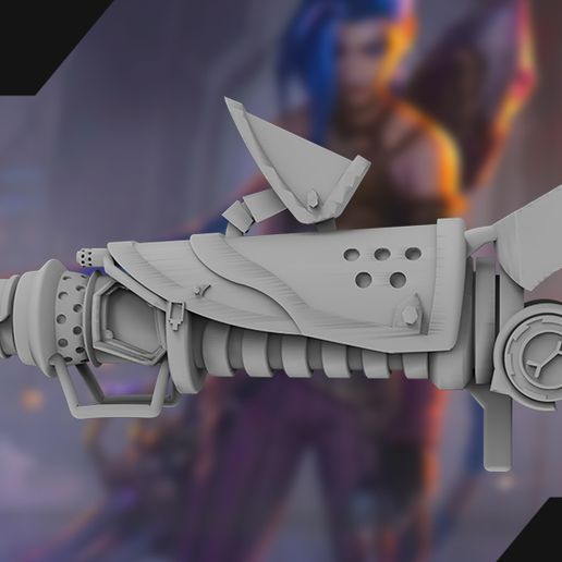 🚀 Jinx Rocket Launcher・ STL File for 3D printing・Cults