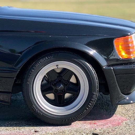 🚗 Penta style wheels for Mercedes C126 AMG wide body OTTO model (1/18 ...